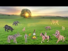 Wildlife Animal Model Toys 12 PCS Mini Leone Lupo Orso Polare Tigre Scorpione Figurine Festa di famiglia Favoriti