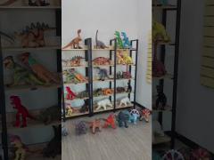 Plastico Cretaceo Tiranosauro Verde Dinosauro Set di azione Set di giochi didattici Insegna varie specie