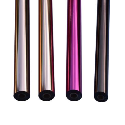 China top quality hot stamping foil,pet material,16 micron*64cm*120m,gold and silver heat transfer film for sale