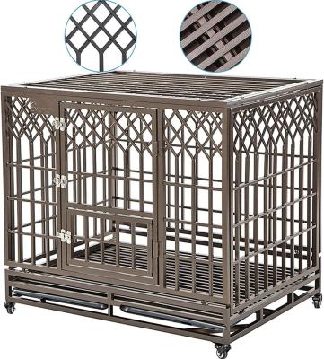 Modern Style Pet Dogs Cage Heavy Duty Steel Dog Kennel for Medium to Large Size