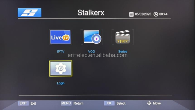 StalkerX APP menu