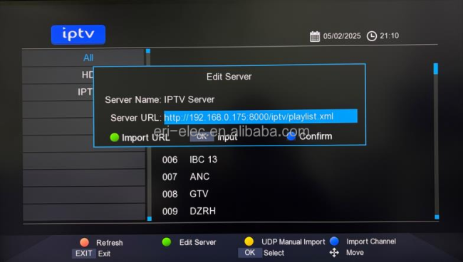 Channel list management