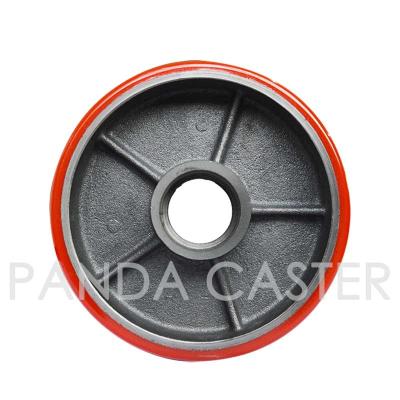 Cina il camion di pallet a 7 pollici del poliuretano di nucleo di ferro di 180mm spinge la sostituzione in vendita