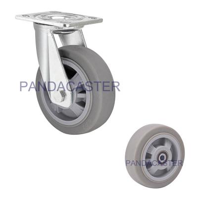 Cina Le macchine per colata continua della parte girevole di dovere di Gray Caster Rubber Wheels Heavy zincano il rivestimento placcato in vendita