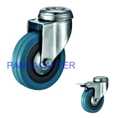 Cina Ruote di bassa potenza del carrello della mobilia delle macchine per colata continua istituzionali di gomma artificiali 75MM in vendita