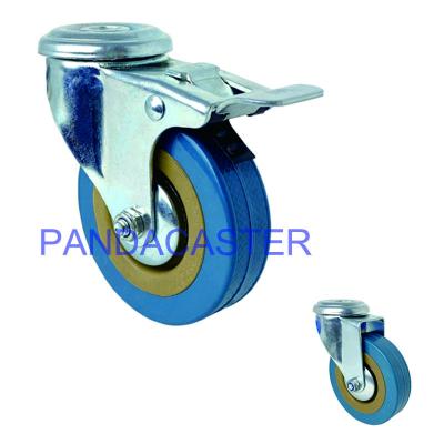 Cina Macchina per colata continua a 3 pollici del foro passante delle ruote del PVC, tipo diametro della parte girevole del carrello di ruota di 75mm in vendita