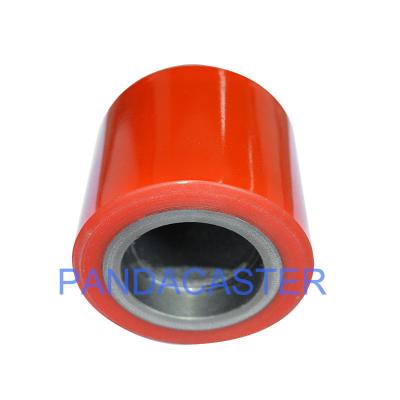 Cina Pallet rosso Jack Roller Wheels, poliuretano di 80mm dei rulli del camion di pallet in vendita