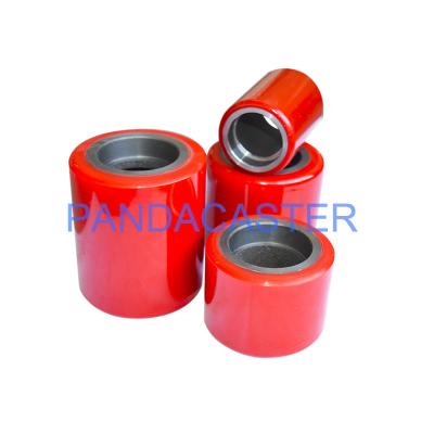 Cina Pallet rosso Jack Roller Wheels, poliuretano di 80mm dei rulli del camion di pallet in vendita