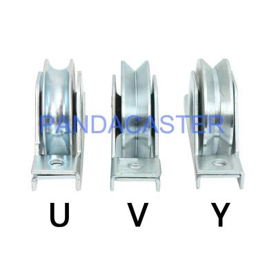 Cina Il portone di scivolamento del rullo spinge il tipo doppio rullo rigido sopportante di 80mm U della scanalatura in vendita