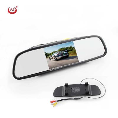 中国 HD High Quality 4.3 Inch Rear View Mirror Car Monitor With TFT LCD Display PZ705 販売のため