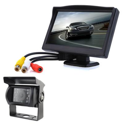 Cina Parking Reversing Kit 24V Waterproof 5 Inch Display Bus Rear View Camera System in vendita
