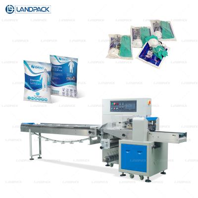 Cina landpack body protection suit horizontal packaging machine in vendita