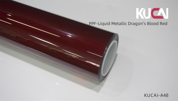 Quality TPU Automotive Paint Protection Film Crimson Red Color 1.52mx15m Anti Chipping for sale