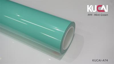 Chine TPU PPF menthe film de protection de peinture de couleur verte résistant aux UV résistant aux déchirures à vendre