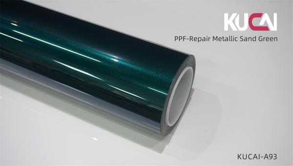 Quality TPU Repair Metallic Sand Green PPF Film Roll 7.5 Mil For Car Detailing for sale