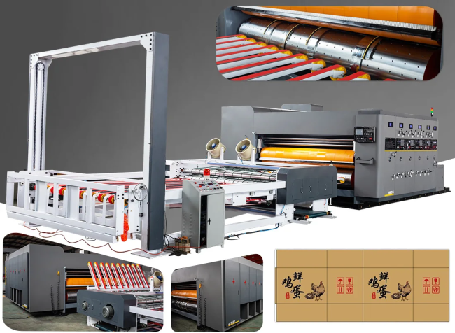 Fully Automatic carton making machine PLC Control Corrugated Carton Flexo Printer Slotter Die Cutter production line
