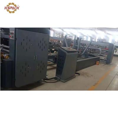 China Automatic PLC Carton Box Folder Gluer Machine With Counter 2400mm for sale