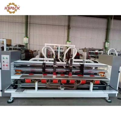 China Automatic PLC Carton Box Folder Gluer Machine With Counter 2400mm for sale