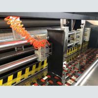 China High Speed Corrugated Box Printing Machine With Folding Gluing Line for sale