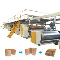 China Compact Structure Corrugated Board Production Line 1 - 5 Layer for sale