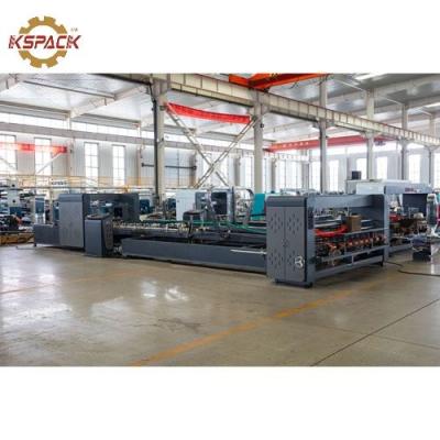 China KS 2000 Hot Melt Adhesive Box Folder Gluer Machine Double Large Size Compact for sale