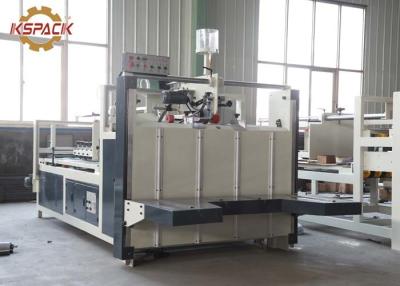 China Semi Automatic Corrugated Box Folder Gluer Machine 4 KW PLC Control for sale