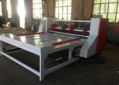 China Corrugated Board Semi Auto 1450 * 3400 Rotary Slotter Machine Chain Feed for sale