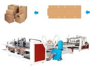 China Robust Frame Automatic Folder Gluer Stitcher Machine For Carton Box for sale