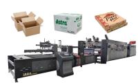 China Inline Corrugated Board 4 Color Flexo Printer Slotter Die Cutter Folder Bundle Machine for sale