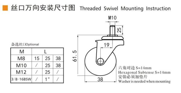 Quality Aluminum Mini Caster Wheels , Small Metal Caster Wheels 1.5 Inch for sale