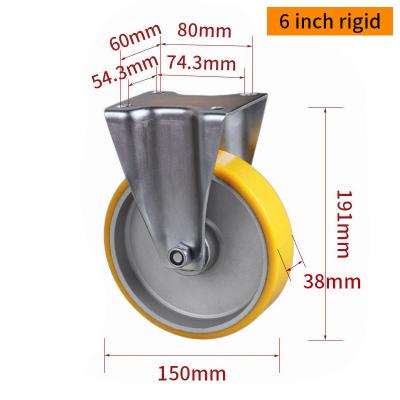 Cina EDL Medium Duty 6 pollici piastra di alluminio per rigido, girante e tipo di freno 300kg in vendita