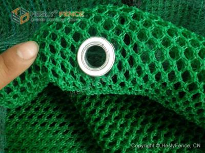 China Green PET Wind Screen Fence for Petroleum Coke Dust Control | Dust Control Fence for sale