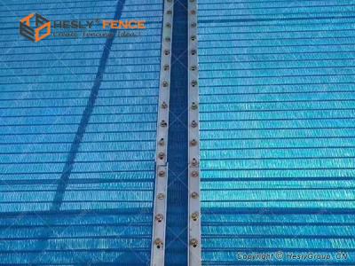 China Polyester Flexible Wind Screen Fence, Blue Color, 400g/SQ.M, China Wind Screen Mesh for Coal For Coal Storage for sale