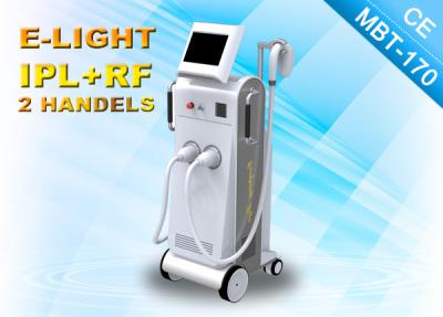 Cina Due cura di pelle di IPL rf SHR del dispositivo della macchina di depilazione delle maniglie 250W in vendita