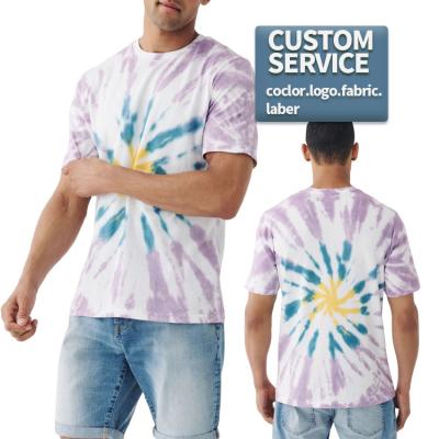 China 38.Swirl Tie Dye Men's Breathable T-Shirt for sale