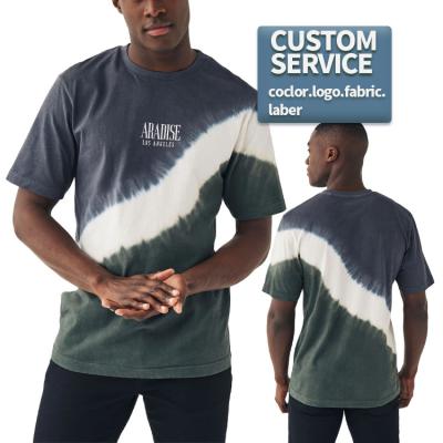 China 41.Two Tone Tie Dye Men's Breathable T-Shirt for sale