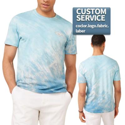 China 39.Wave Tie Dye Men's Breathable T-Shirt for sale