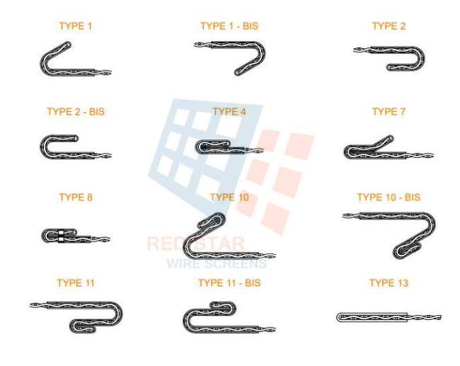 Rectangular Spring Steel Metal Wire Mesh Screen ISO9001 Standards