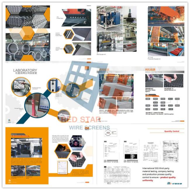 Rectangular Spring Steel Metal Wire Mesh Screen ISO9001 Standards