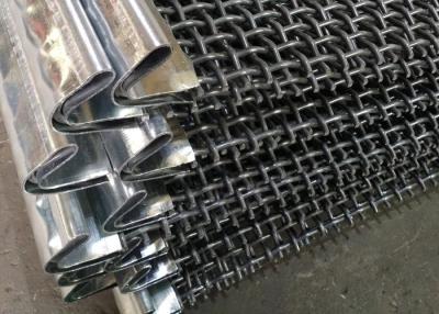 Cina Panno di maglia d'acciaio ad alta resistenza dello schermo di piegatura per la pietra schiacciata 100mm-2500mm in vendita