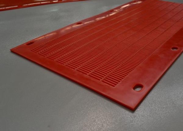 Telas do fluxo da aleta do poliuretano da mineração para selecionar duramente - a - materiais da tela