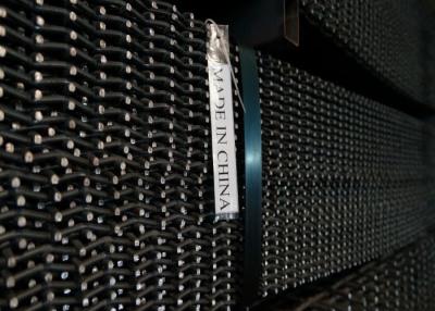 China Flat Top 152.4mm Aperture W2500mm Woven Metal Screen for sale