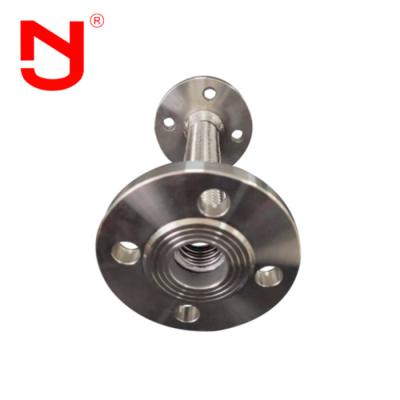 China Stainless Steel Wire Braided Corrugated Metal Hose Pipe Flexible Connector for sale