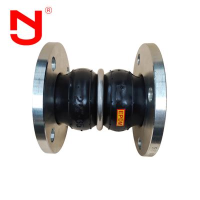 China NBR Double Sphere Flexible Flange Ansi Flanged Rubber Expansion Joint for sale