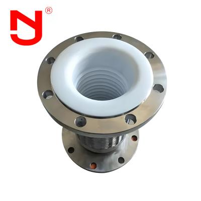 China PTFE Lining Stainless Steel Wire Braided Corrugated Flexible Connection Hose for sale