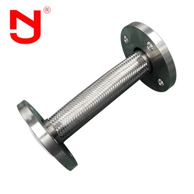 China PTFE Lining Stainless Steel DN25 Braided Steel Hose Corrugated Metal Hose for Industrial Applications for sale