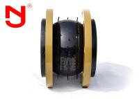China Galvanized Flange Single Sphere Rubber Expansion Joint Improving Thermal Stability for sale