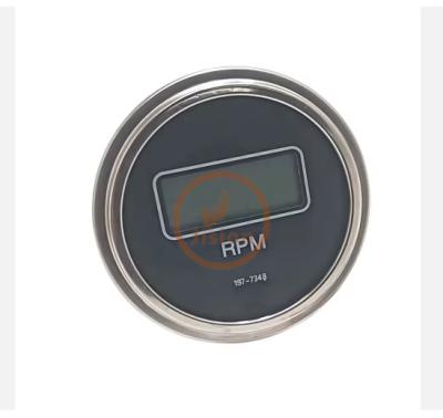 China 1977348 197-7348 Excavator Tractor Diesel Engine Electronic Universal Digital Speed Gauge RPM Meter Tachometer for sale