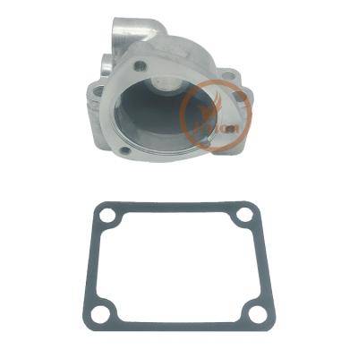 China 6D34 6D31 Engine Thermostat Housing ME110026 New Cooling System Water Outlet VAME110026excavator for sale