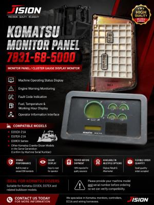 China 7831-68-5000 Original Used  Komatsu Monitor Panel （Monitor Panel / Cluster Gauge Display Monitor） for sale